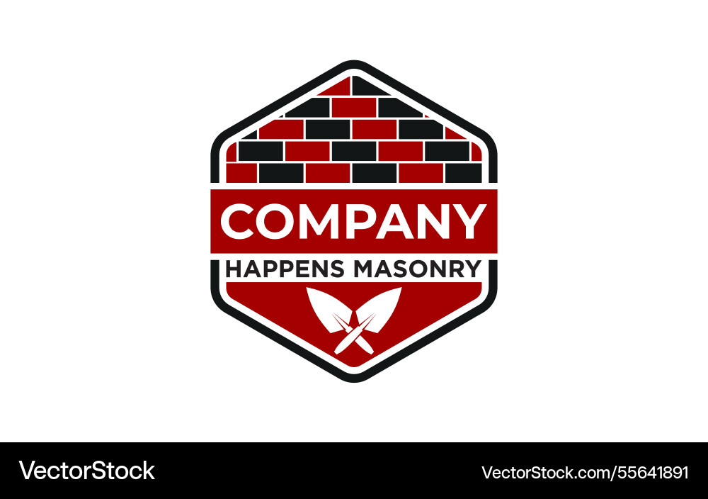 Vintage construction and brick wall labels Vector Image