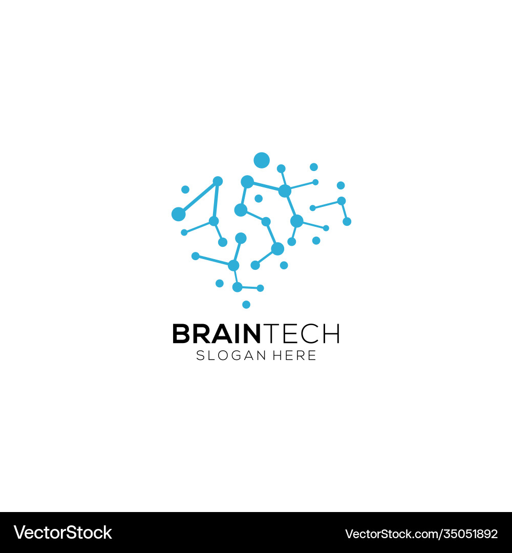 Brain Technology Logo - Innovation Royalty Free Vector Image