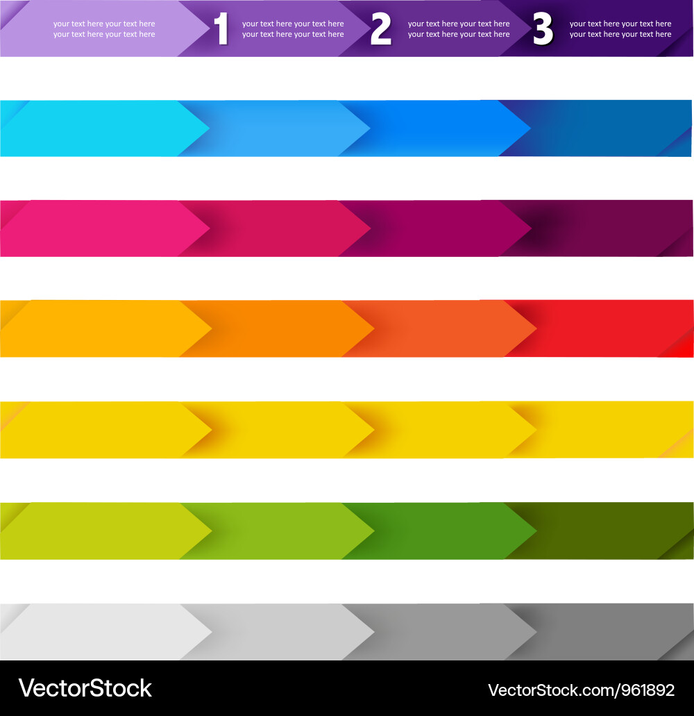 Colorful tabs Royalty Free Vector Image - VectorStock