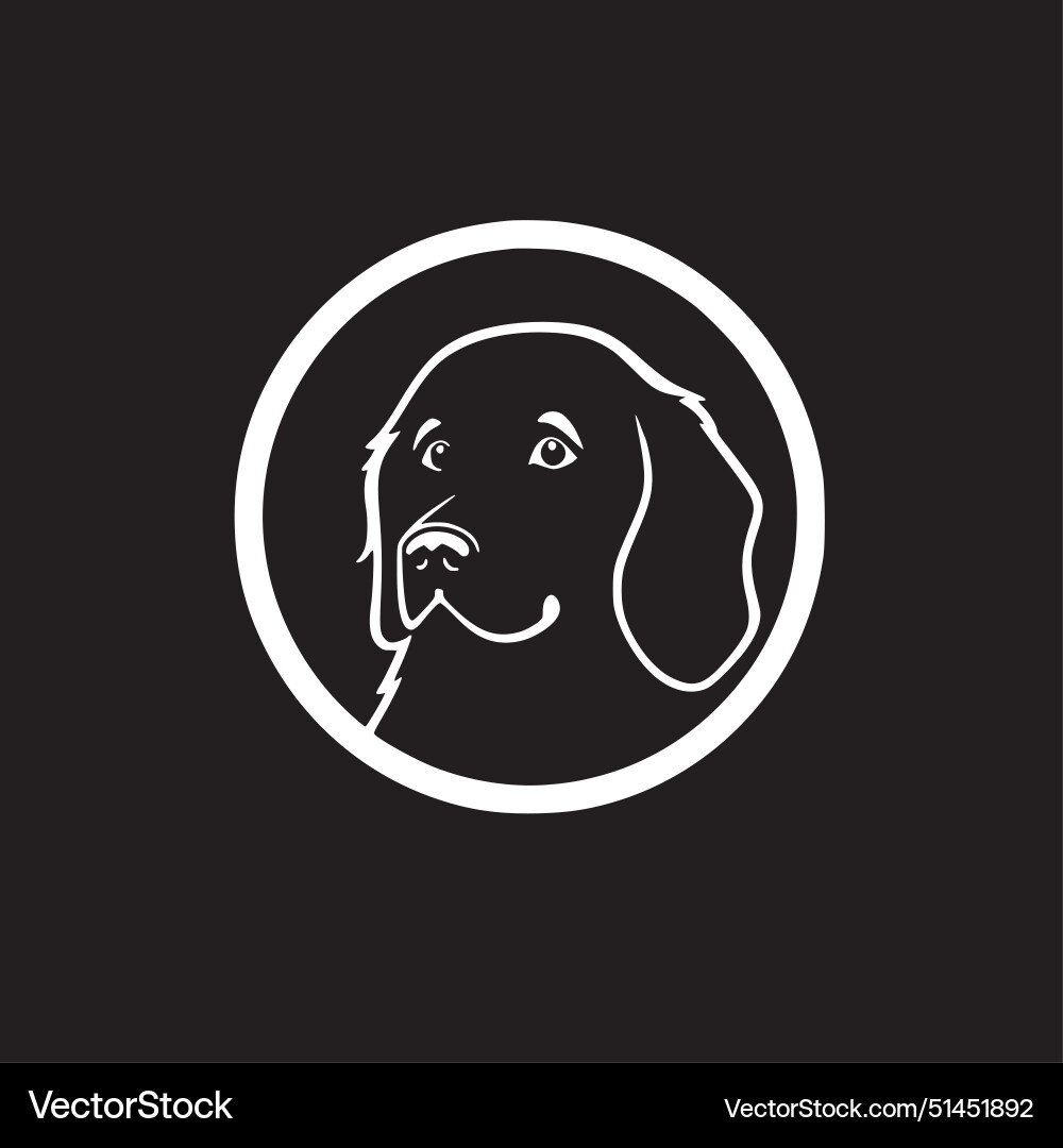Dog - minimalist and simple silhouette Royalty Free Vector