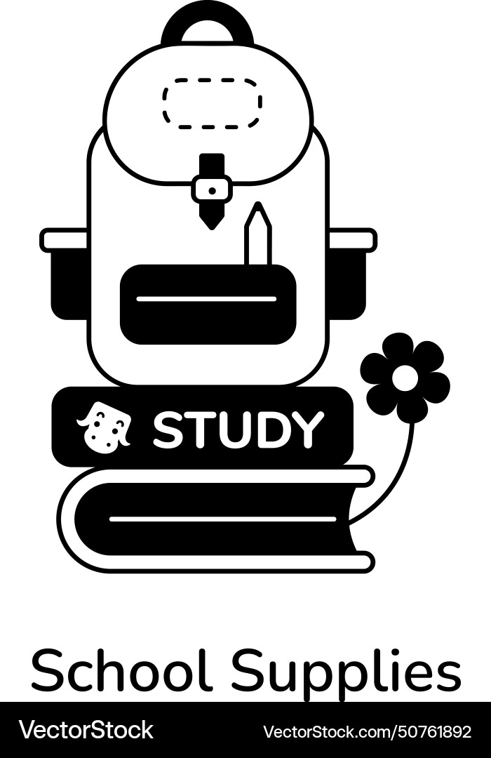 School supplies Royalty Free Vector Image - VectorStock