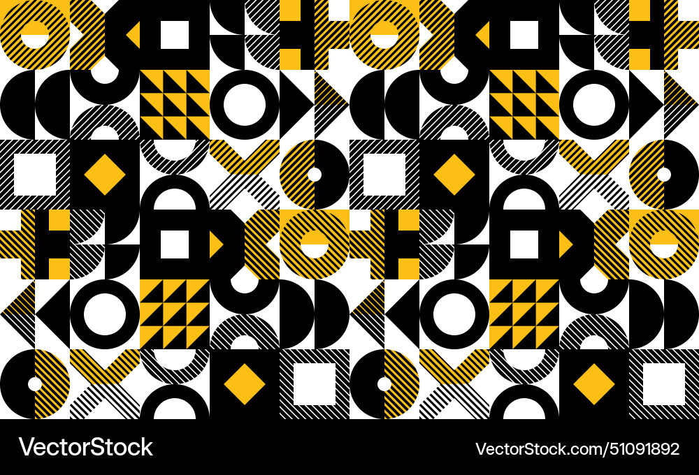 Seamless abstract background in yellow color Vector Image