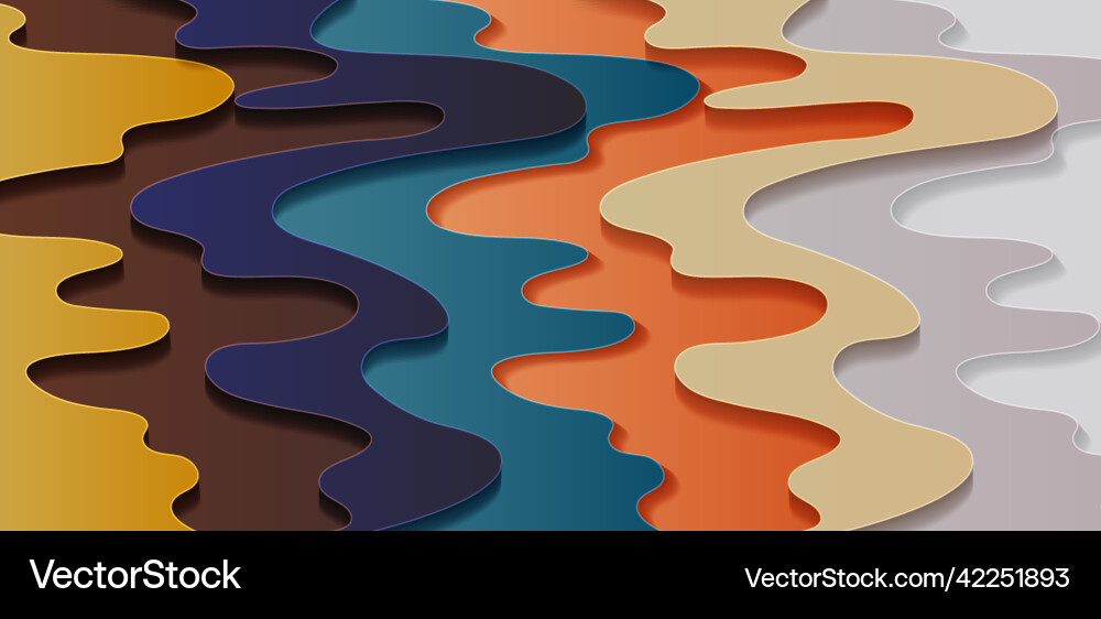 Abstrakte dynamische wavy Form Hintergrund Vektorbild