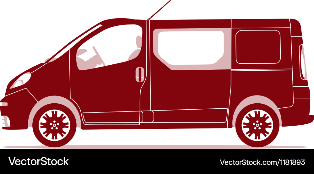 Car silhouette - van Royalty Free Vector Image