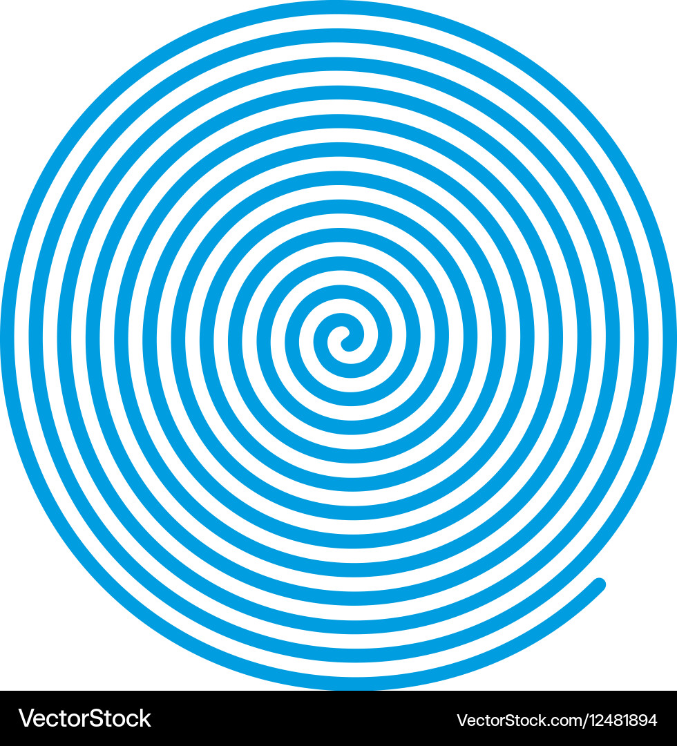 Blue spiral Royalty Free Vector Image - VectorStock
