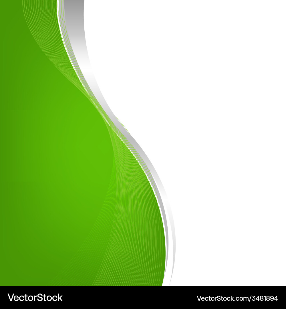 Green background with line Royalty Free Vector Image