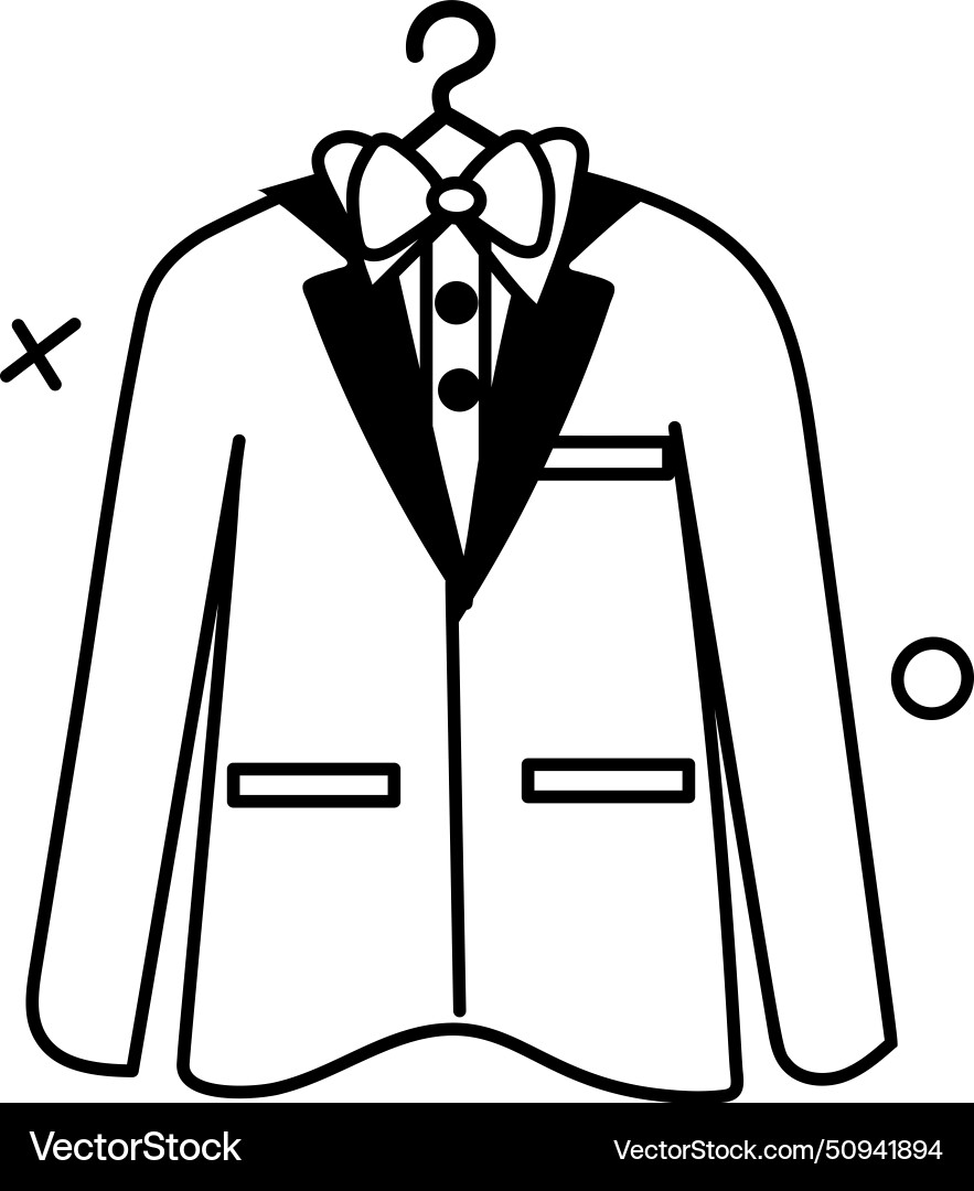Groom suit Royalty Free Vector Image - VectorStock
