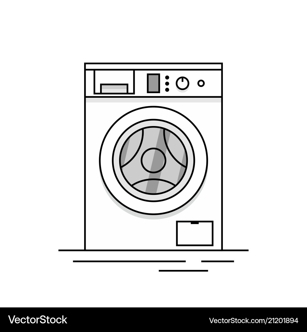 Washing machine Royalty Free Vector Image - VectorStock