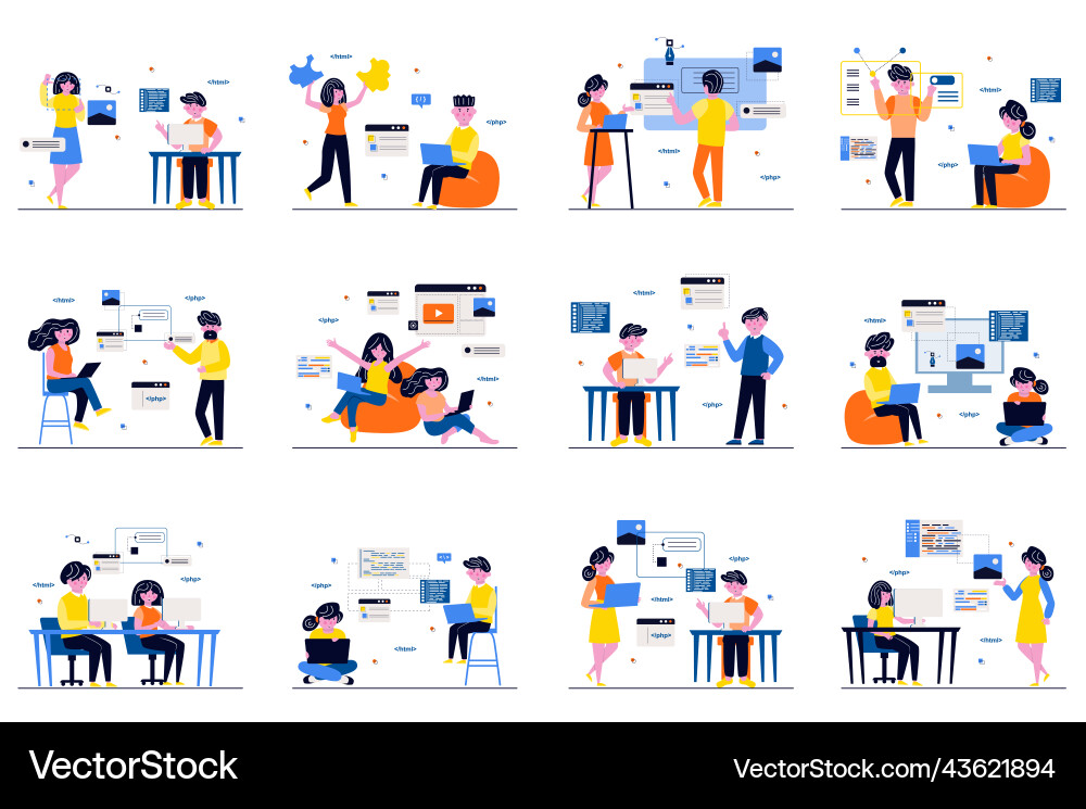 Web development Royalty Free Vector Image - VectorStock