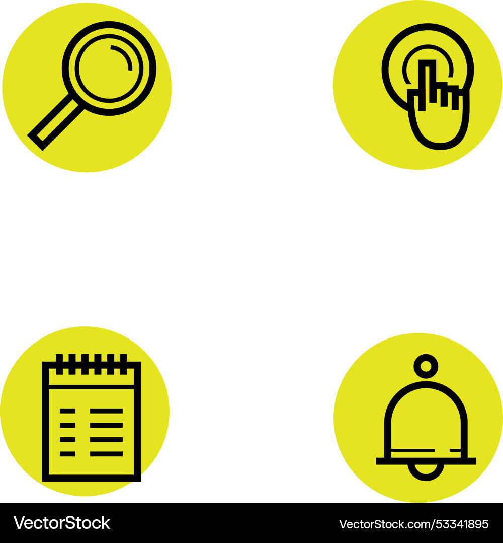 Creative line icon set for web design Royalty Free Vector