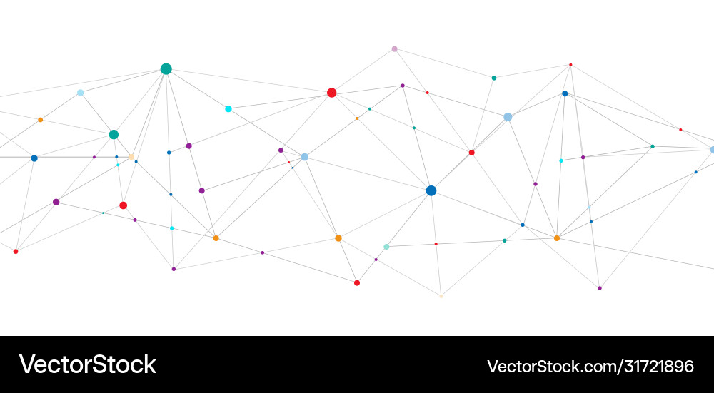 Abstract technology connect concept geometric Vector Image