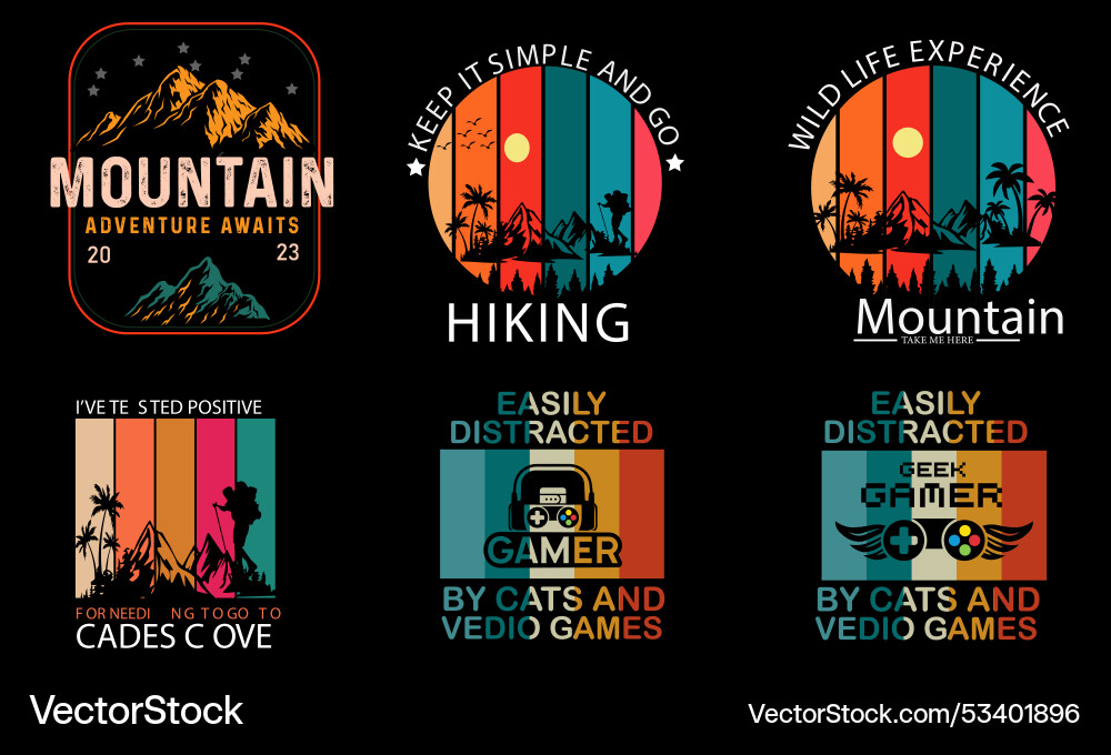 Colorful T-Shirt Pattern Royalty Free Vector Image