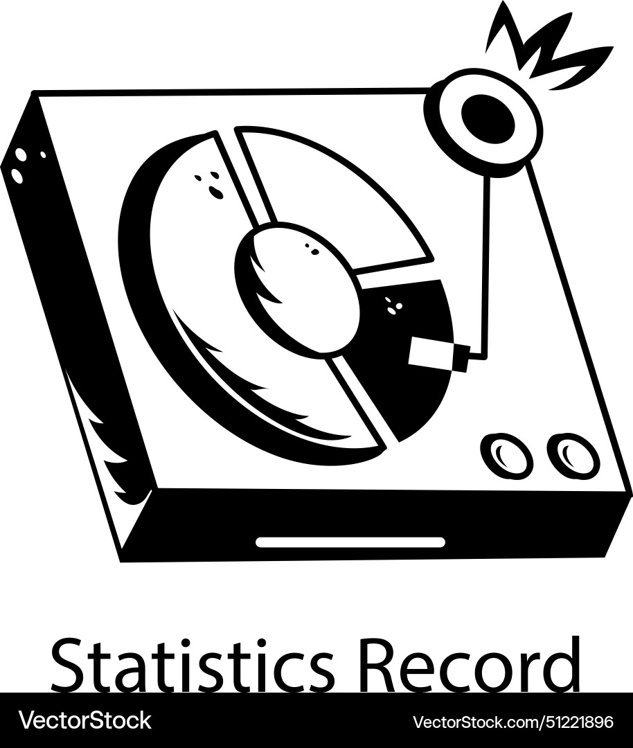 Statistics record Royalty Free Vector Image - VectorStock
