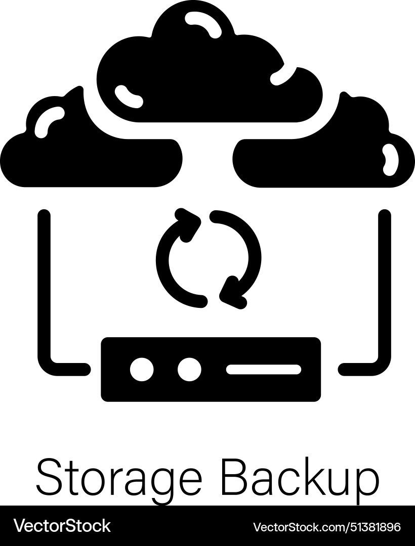 Storage backup Royalty Free Vector Image - VectorStock