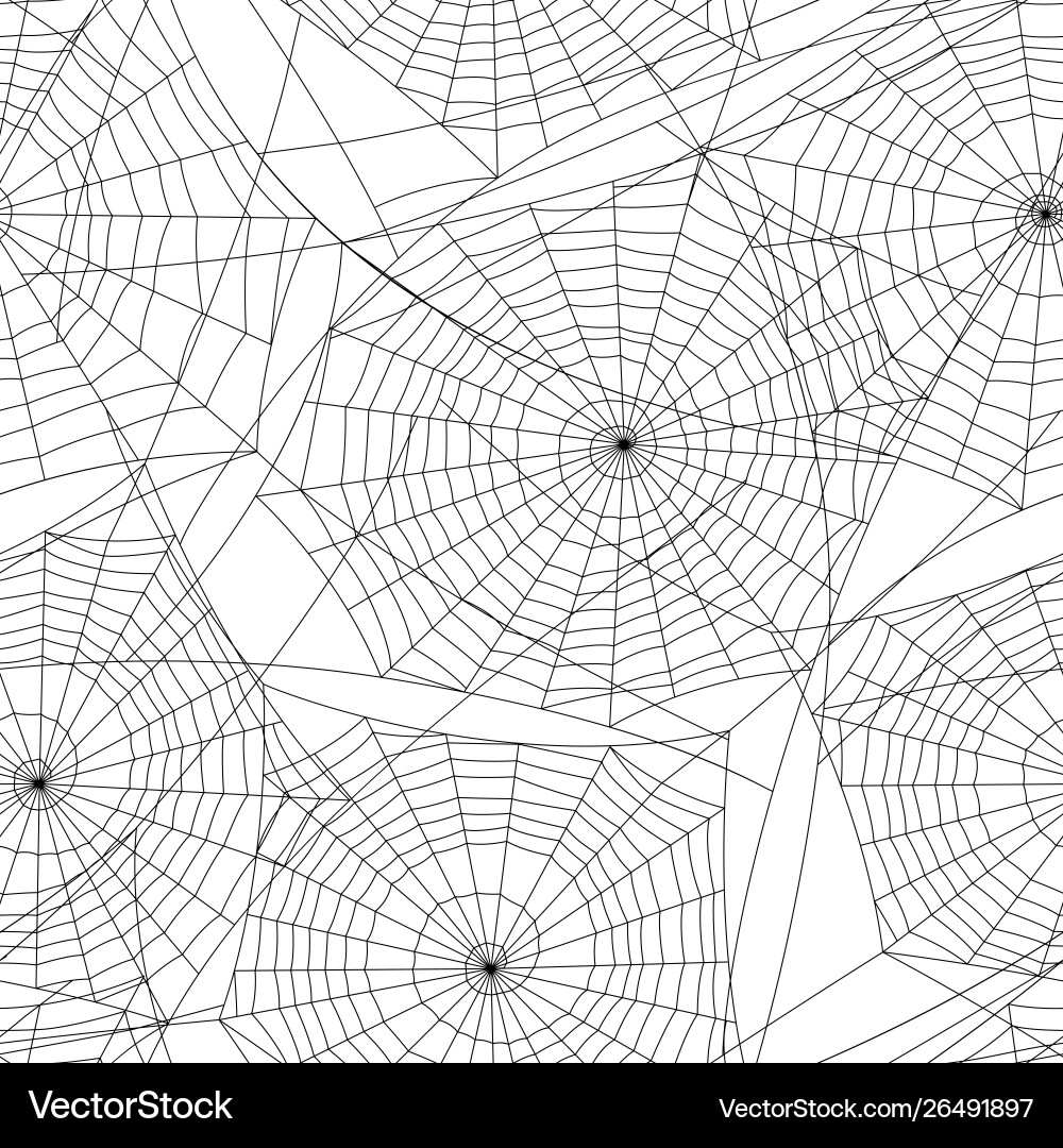 Halloween Spiderweb Pattern Royalty Free Vector Image