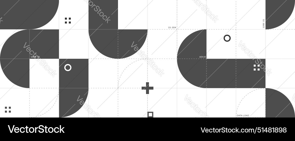 Geometric Data Background Royalty Free Vector Image