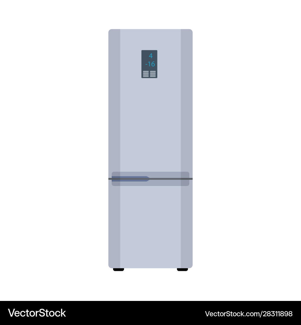 Modern fridge freezer refrigerator Royalty Free Vector Image