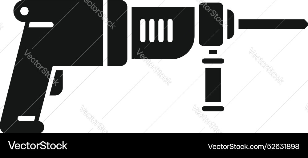 Professional electric demolition jackhammer being Vector Image