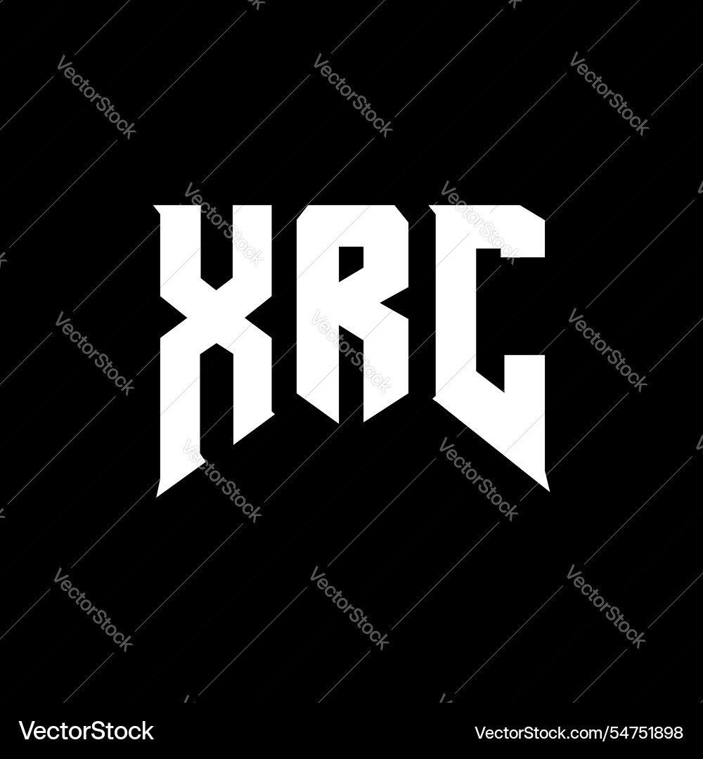 Xrc letter logo design for technology company – Royalty-Free Vector ...