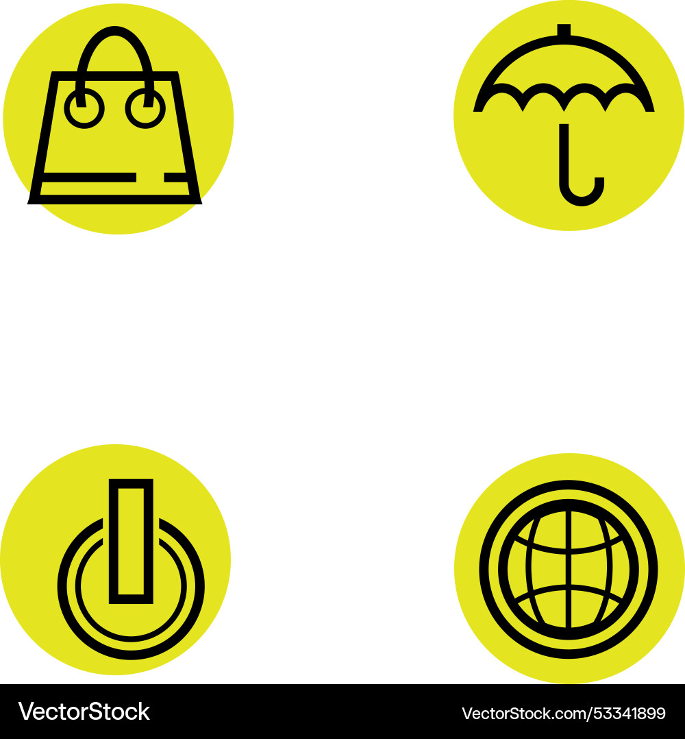 Creative line icon set for web design Royalty Free Vector