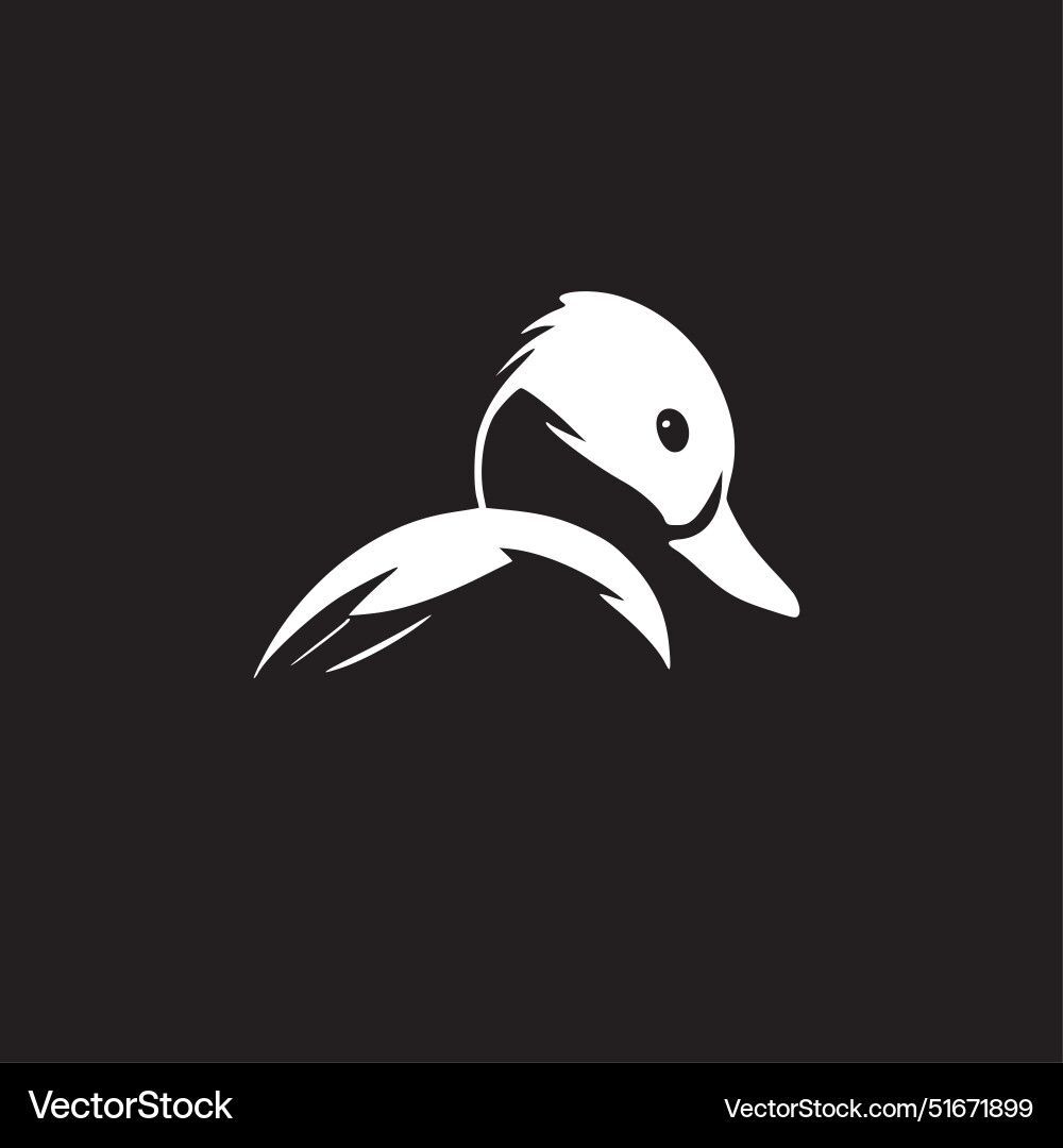 Duck - minimalist and simple silhouette Royalty Free Vector