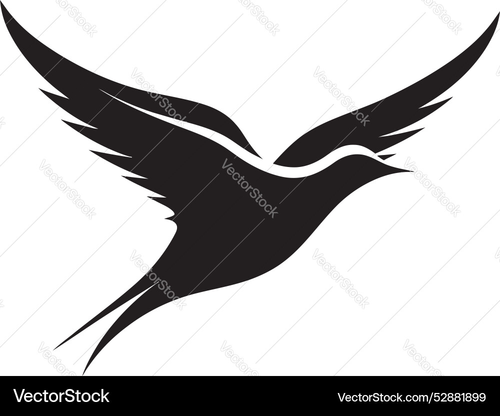 Falconry excellence regal crane logo Royalty Free Vector