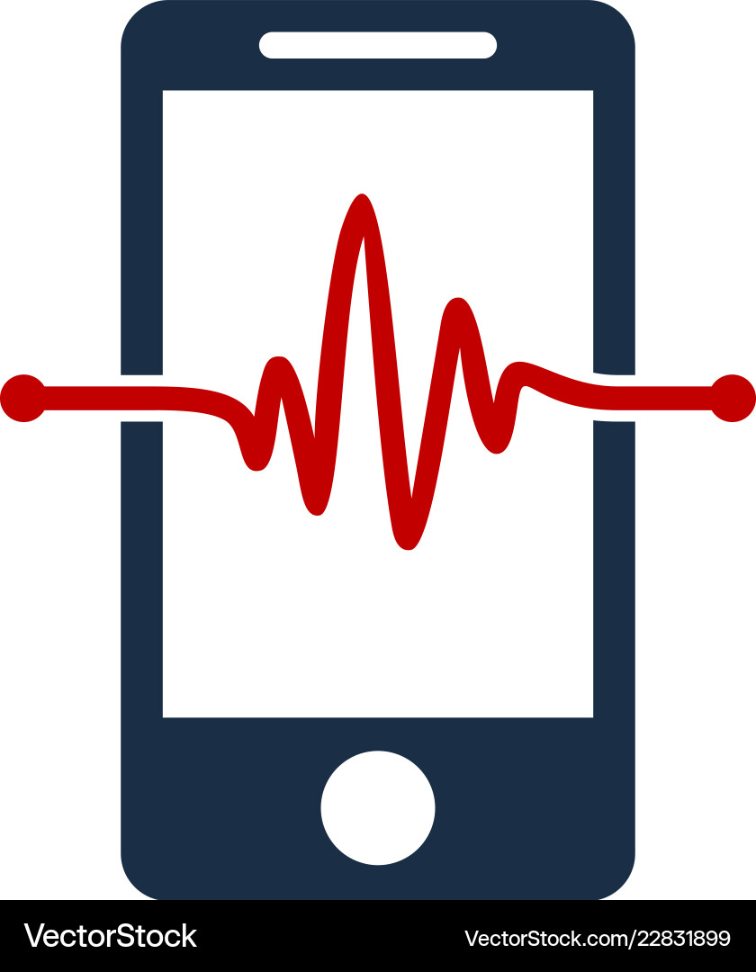 Mobile Health Icon Set Royalty Free Vector Image