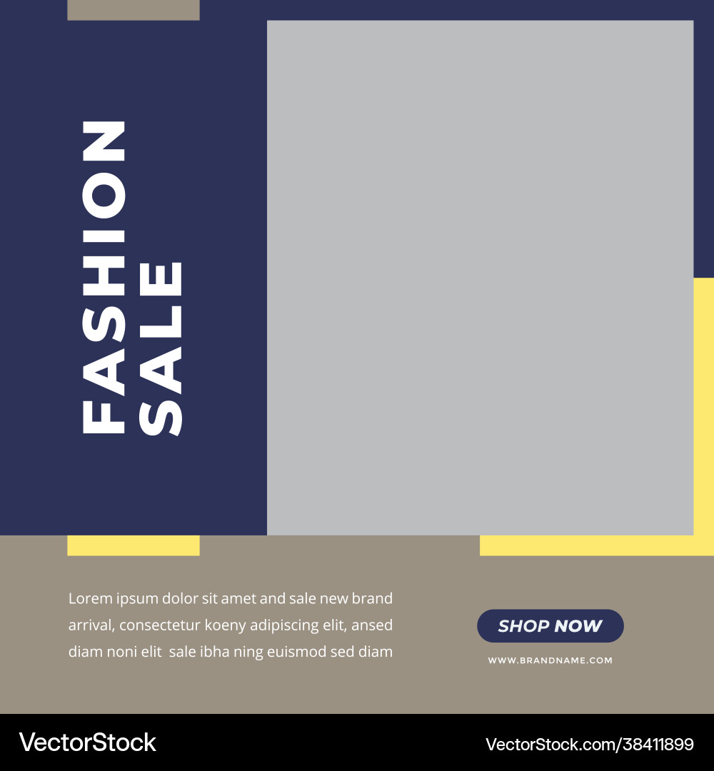 Modern and simple social media post design Vector Image