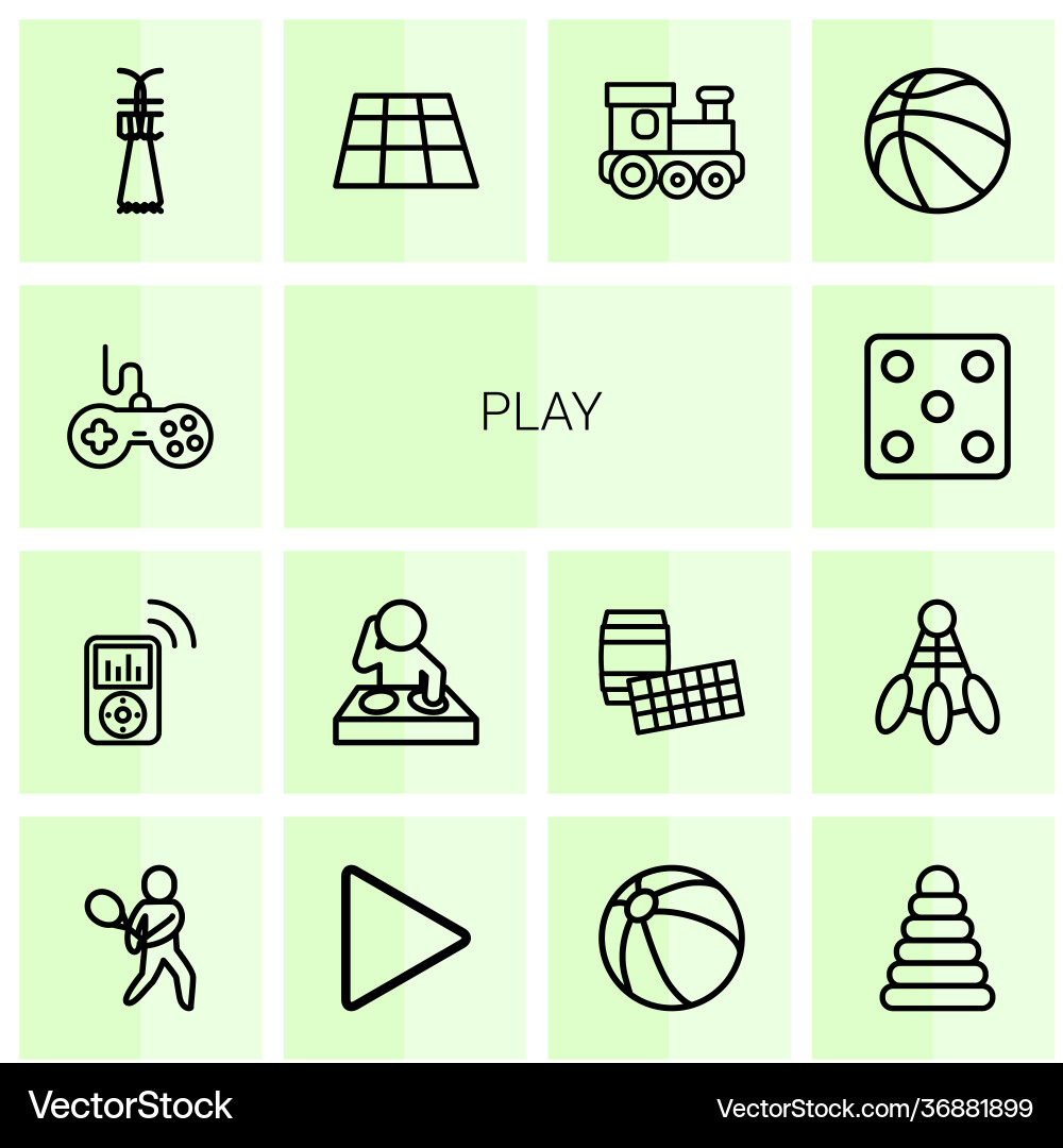 Play icons Royalty Free Vector Image - VectorStock