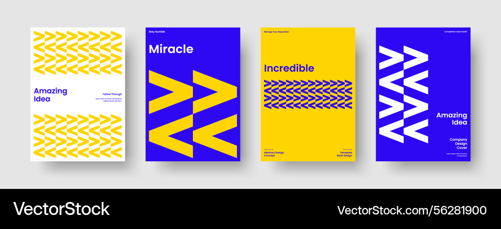 Abstract Book Cover Template Royalty Free Vector Image