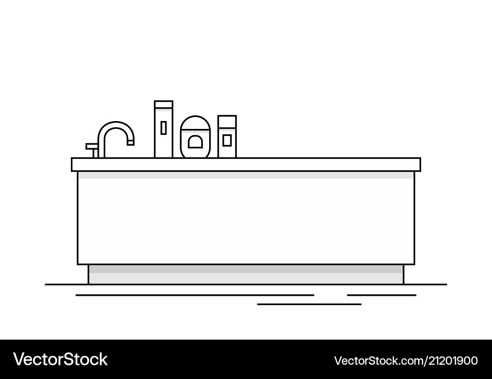 Bathtub Royalty Free Vector Image - VectorStock