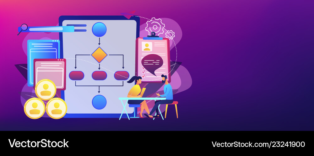 Employee Performance Review Banner Royalty Free Vector Image