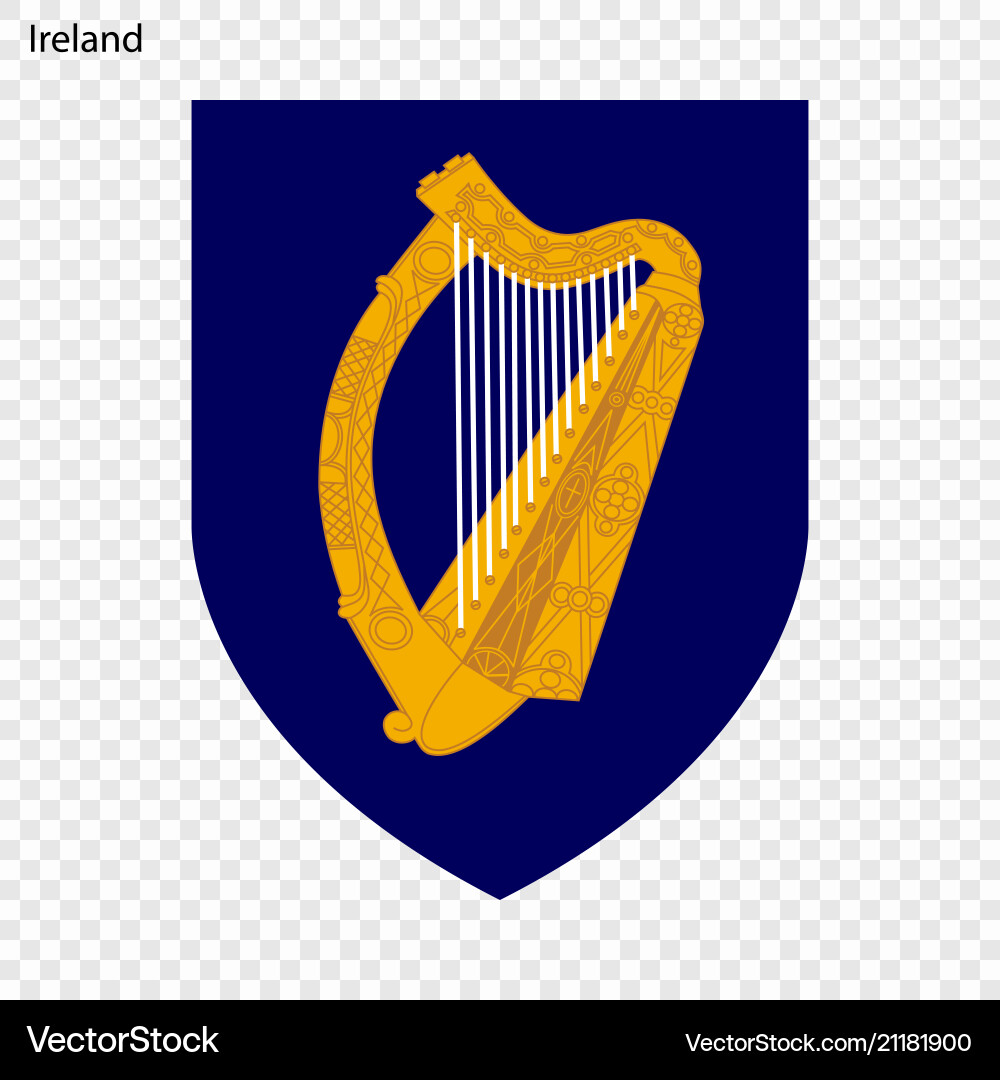 Irish Coat of Arms Royalty Free Vector Image - VectorStock