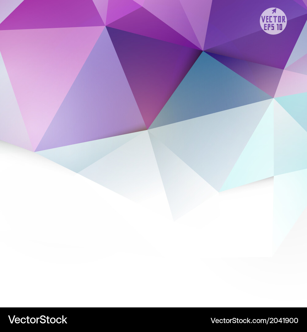 Modern purple polygon background Royalty Free Vector Image