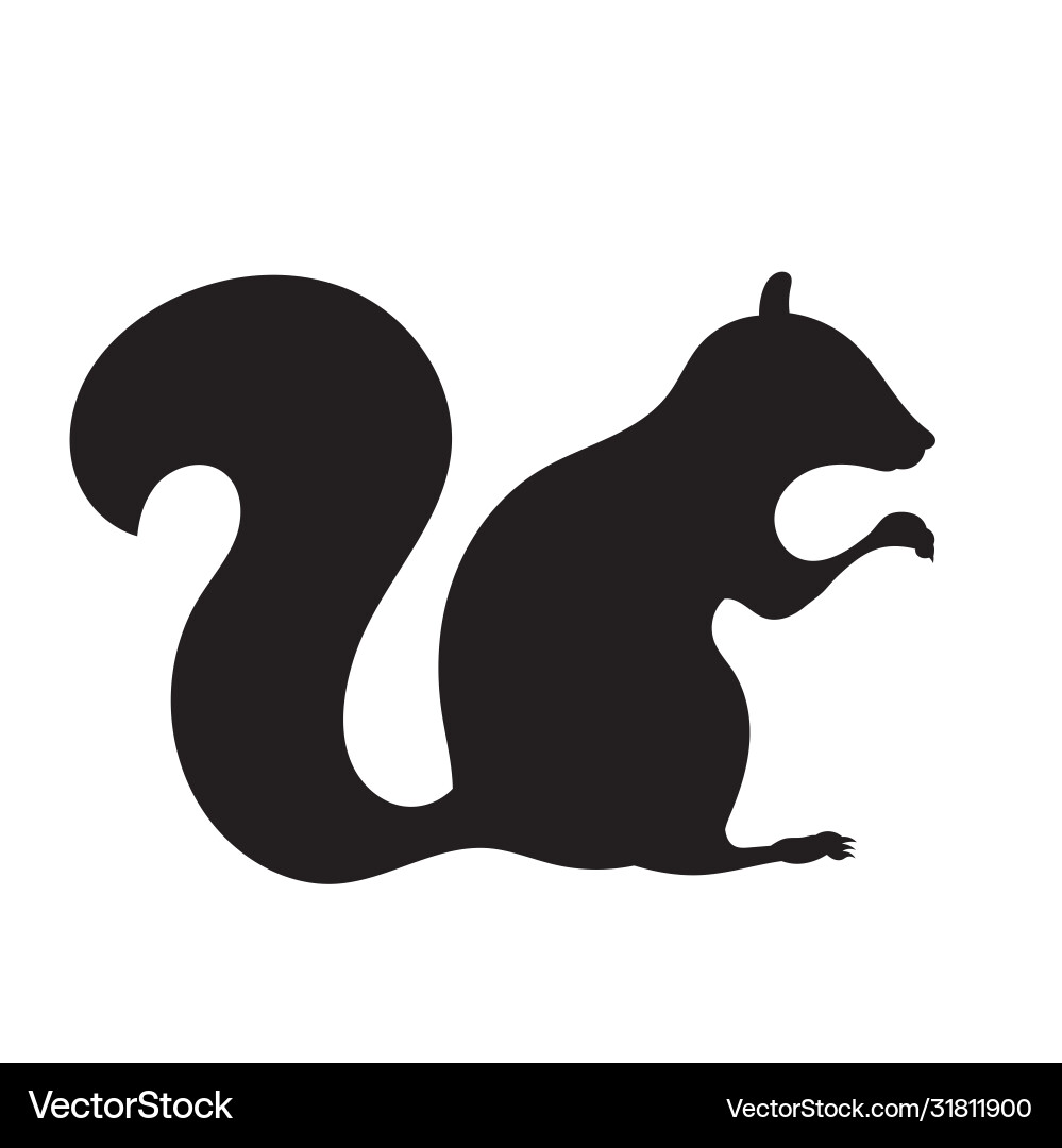 Squirrels symbol for logo design Royalty Free Vector Image