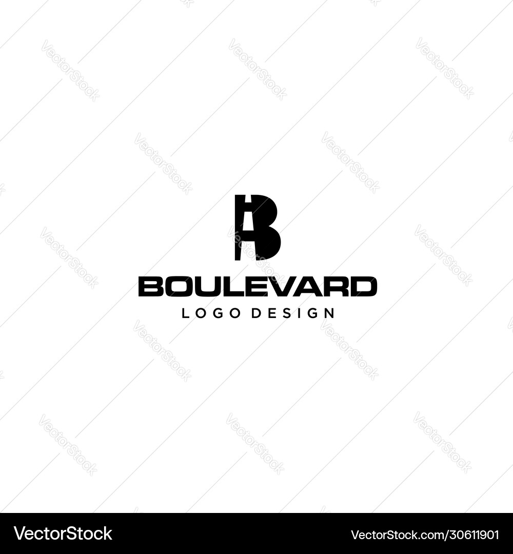 Boulevard logo Royalty Free Vector Image - VectorStock