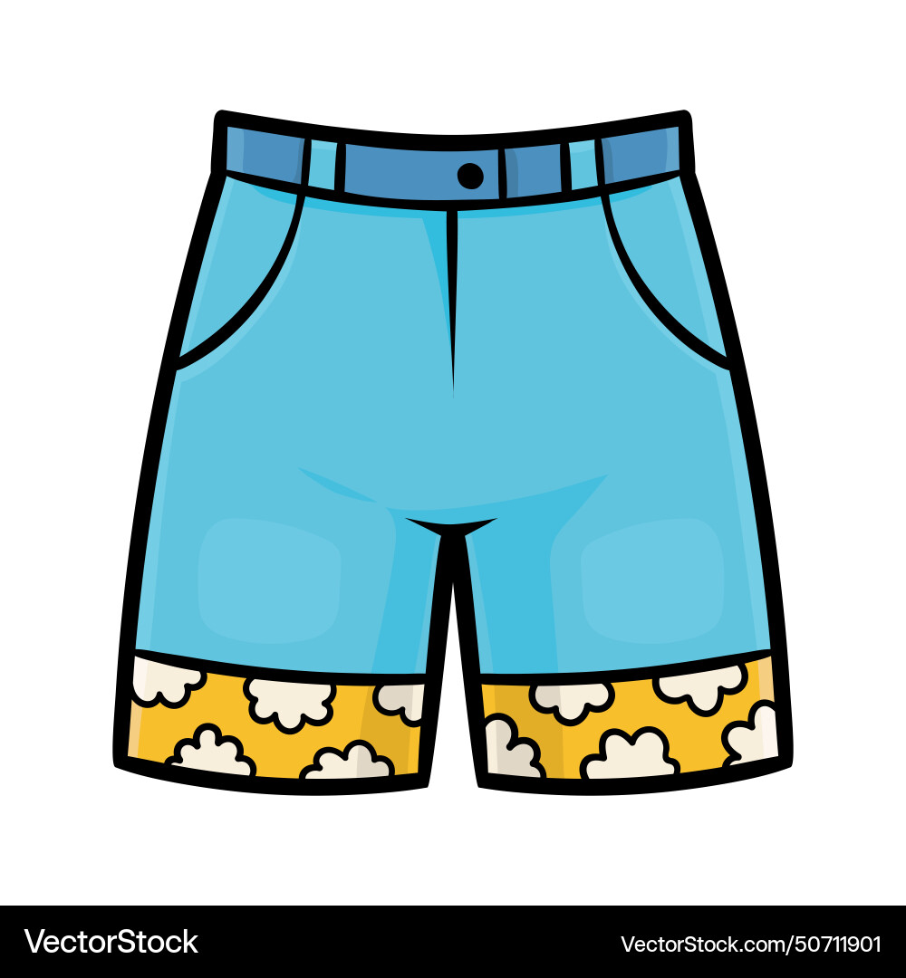 Cartoon kids shorts Royalty Free Vector Image - VectorStock