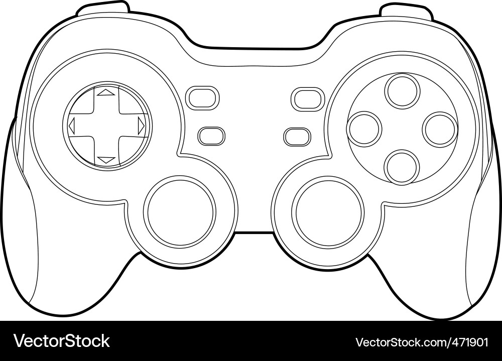 Gaming Controller Royalty Free Vector Image - VectorStock