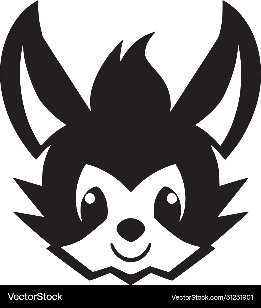 Rabbit - minimalist and simple silhouette Vector Image