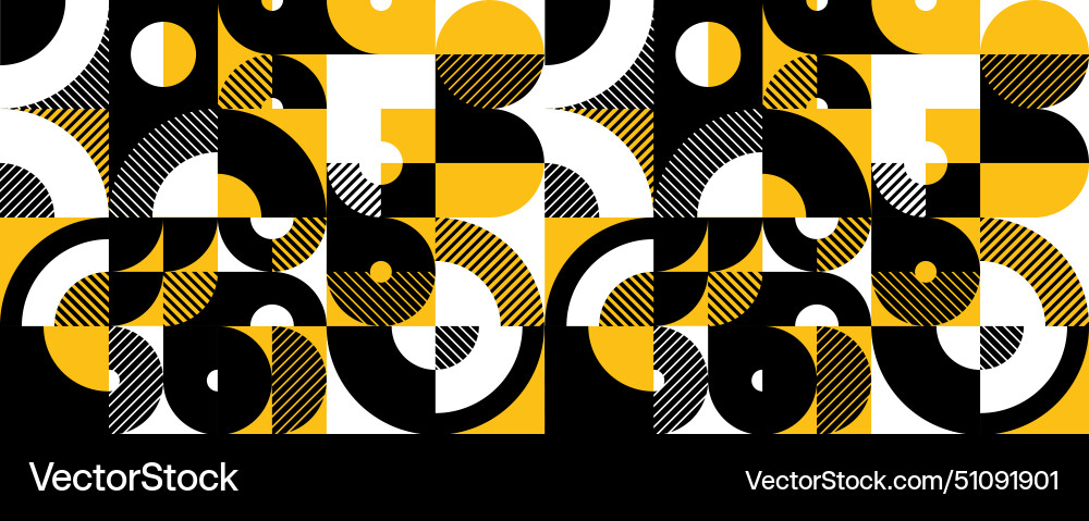 Seamless abstract background in yellow color Vector Image