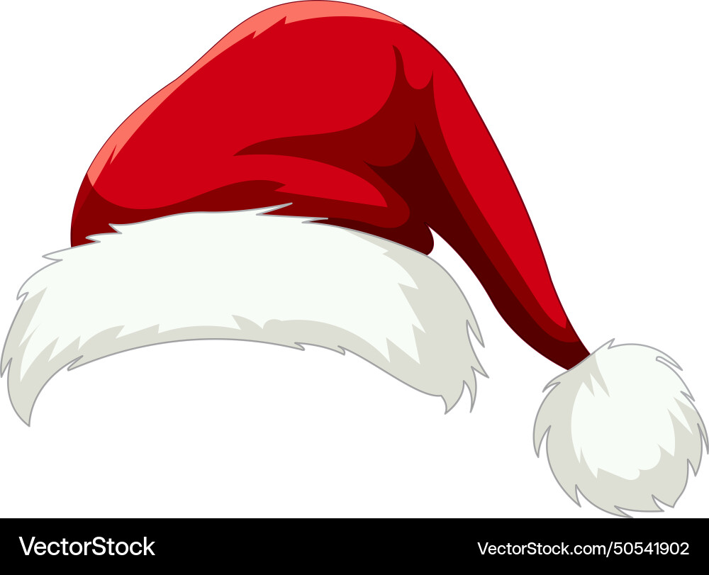 A classic santa hat Royalty Free Vector Image - VectorStock