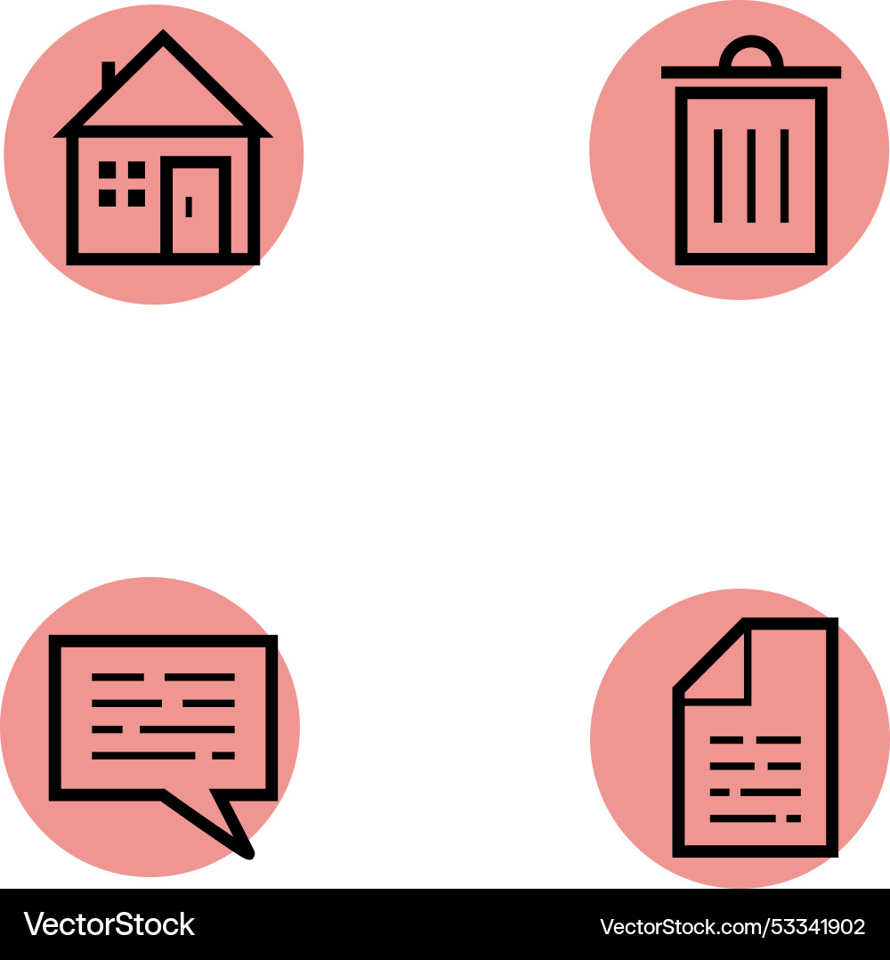 Creative line icon set for web design Royalty Free Vector