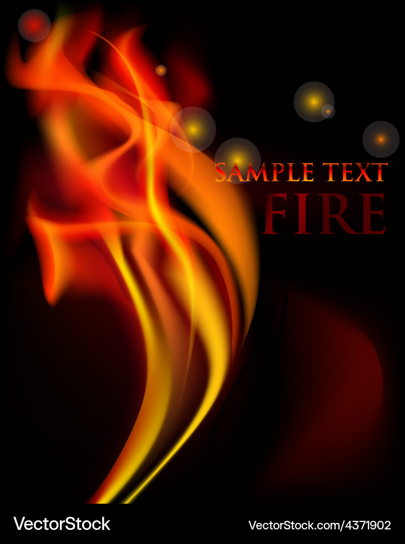 Dynamic Fire Flames Royalty Free Vector Image - VectorStock