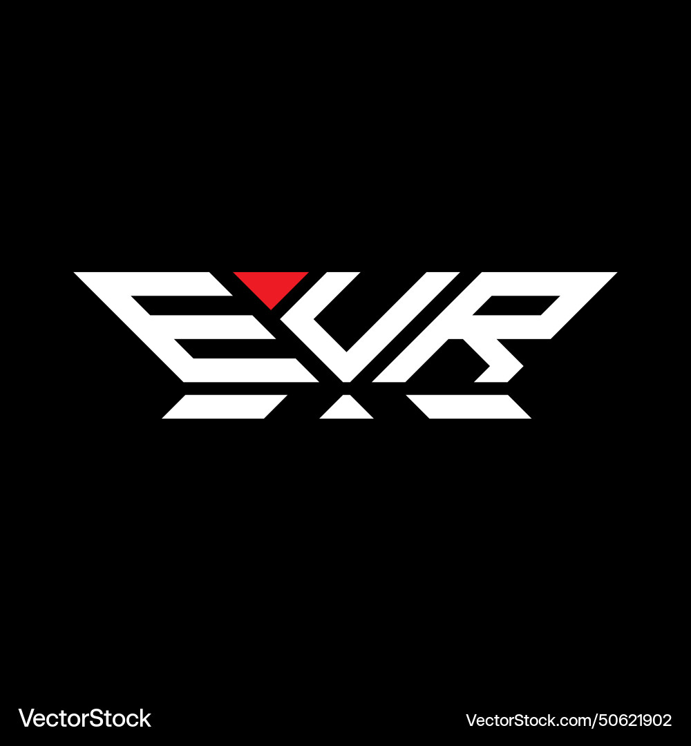 Eur letter logo design simple and modern Vector Image