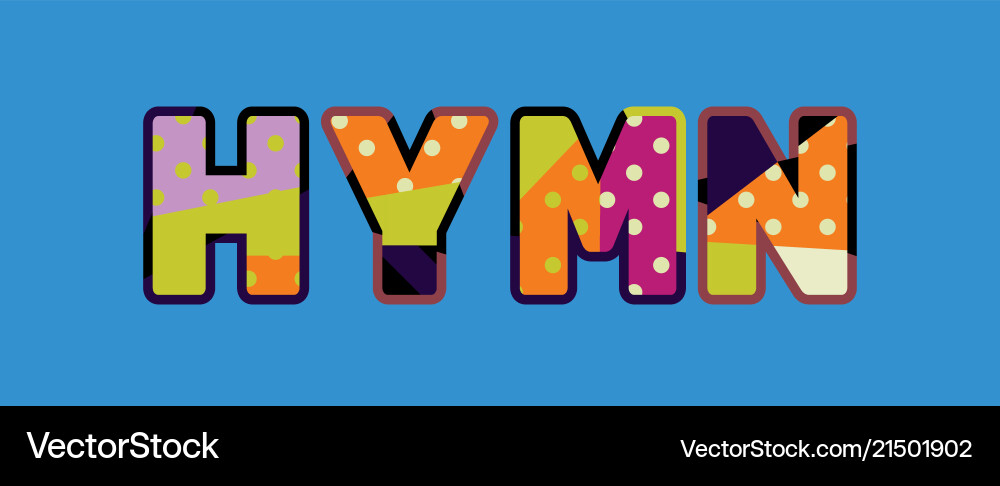 Hymn concept word art Royalty Free Vector Image