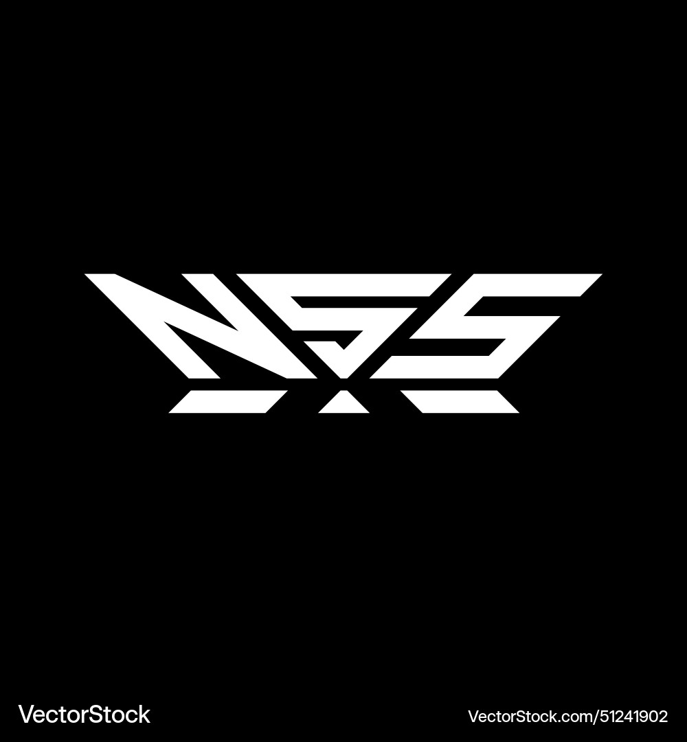 Nss letter logo design nss simple and modern logo Vector Image