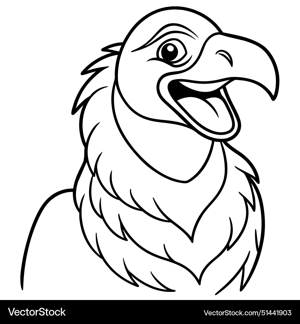 Andean condor bird laughs icon Royalty Free Vector Image