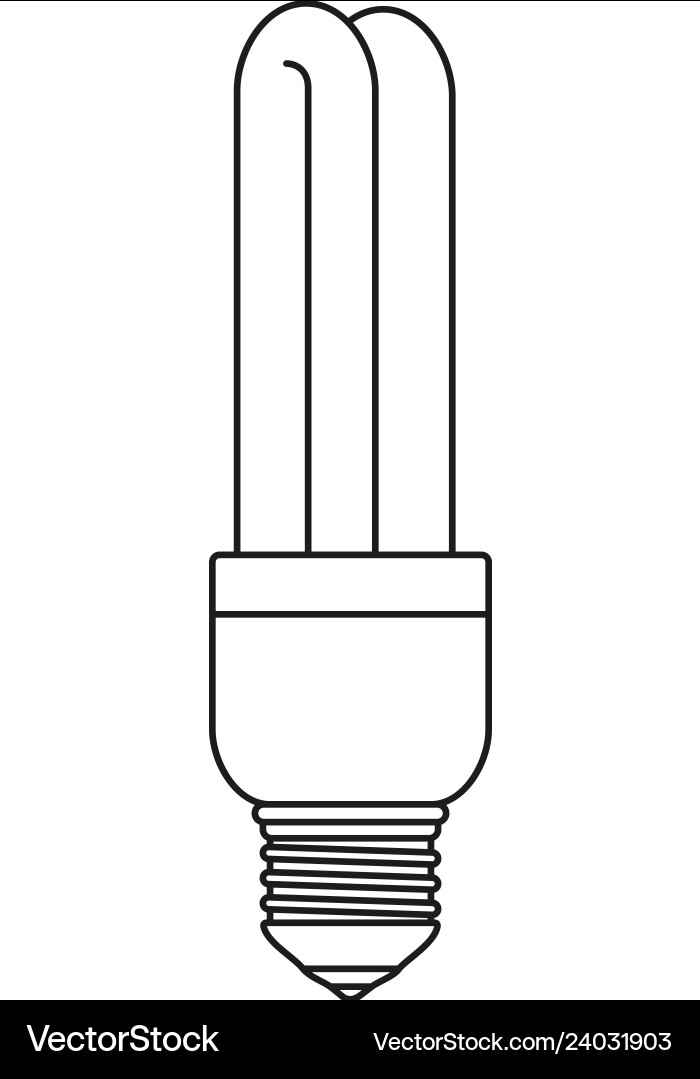 Fluorescent Light Bulb Vector