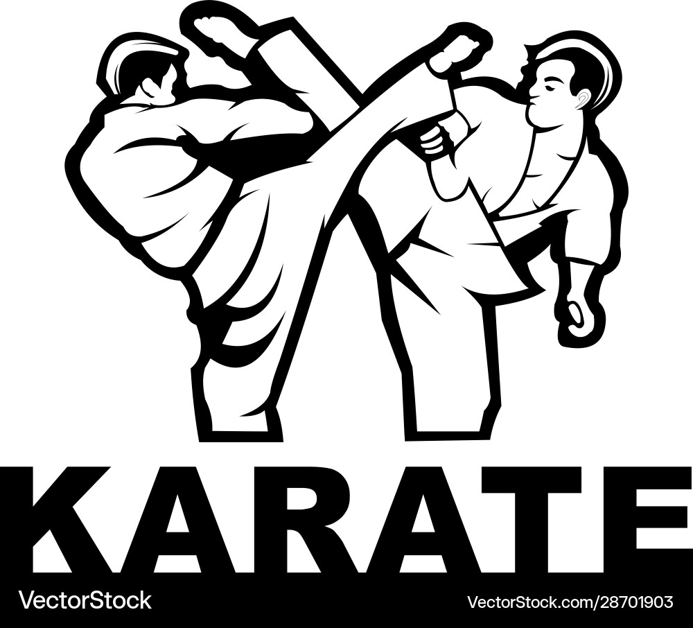 Martial arts karate Royalty Free Vector Image - VectorStock