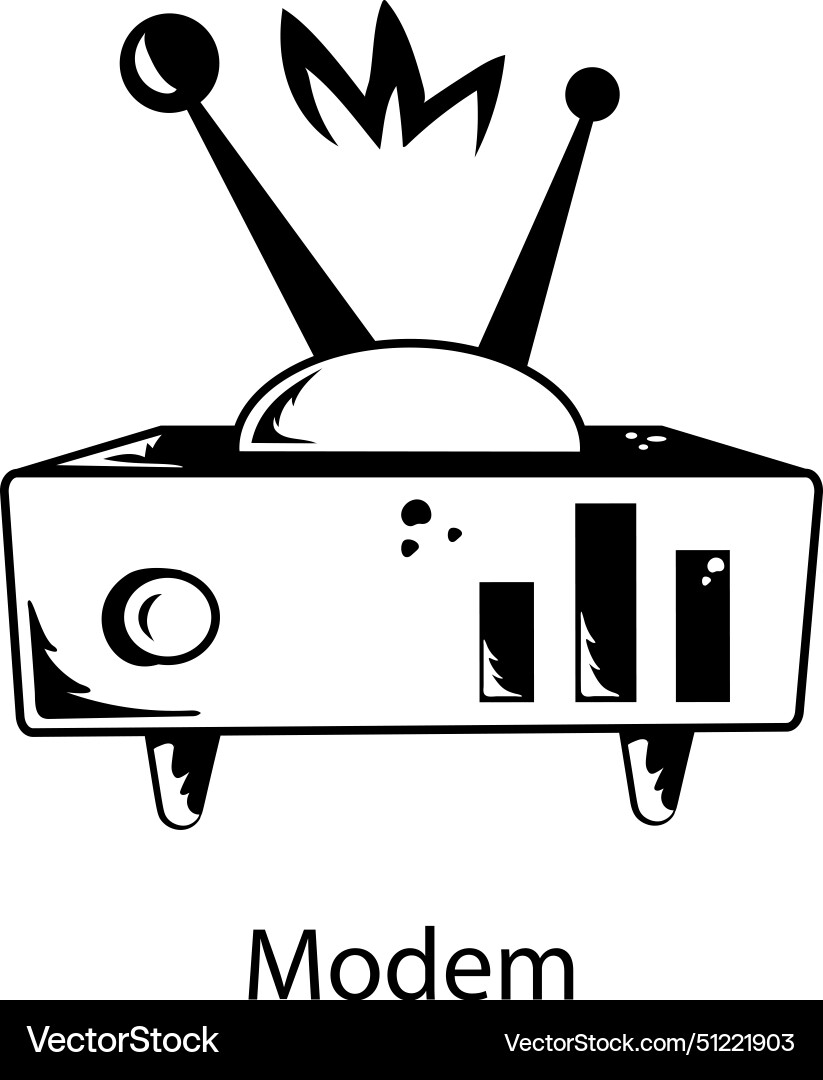 Modem Royalty Free Vector Image - VectorStock